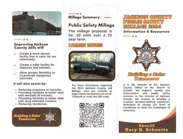 Jackson County Jail Millage 2024 – Norvell Times